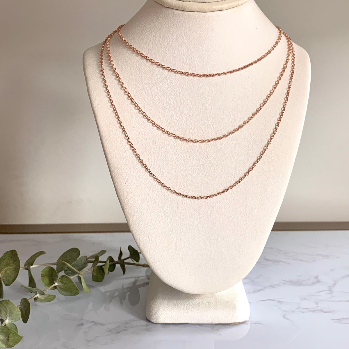 Rose Gold Fine Chain – Martha Ponn Designs