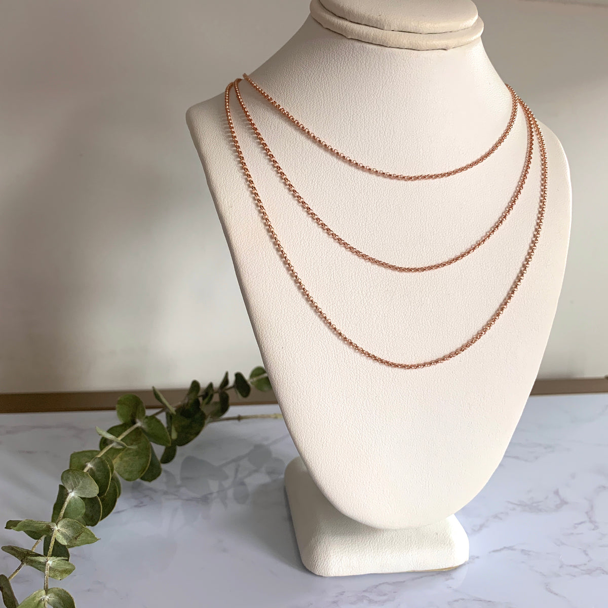 Rose Gold Rolo Chain – Martha Ponn Designs